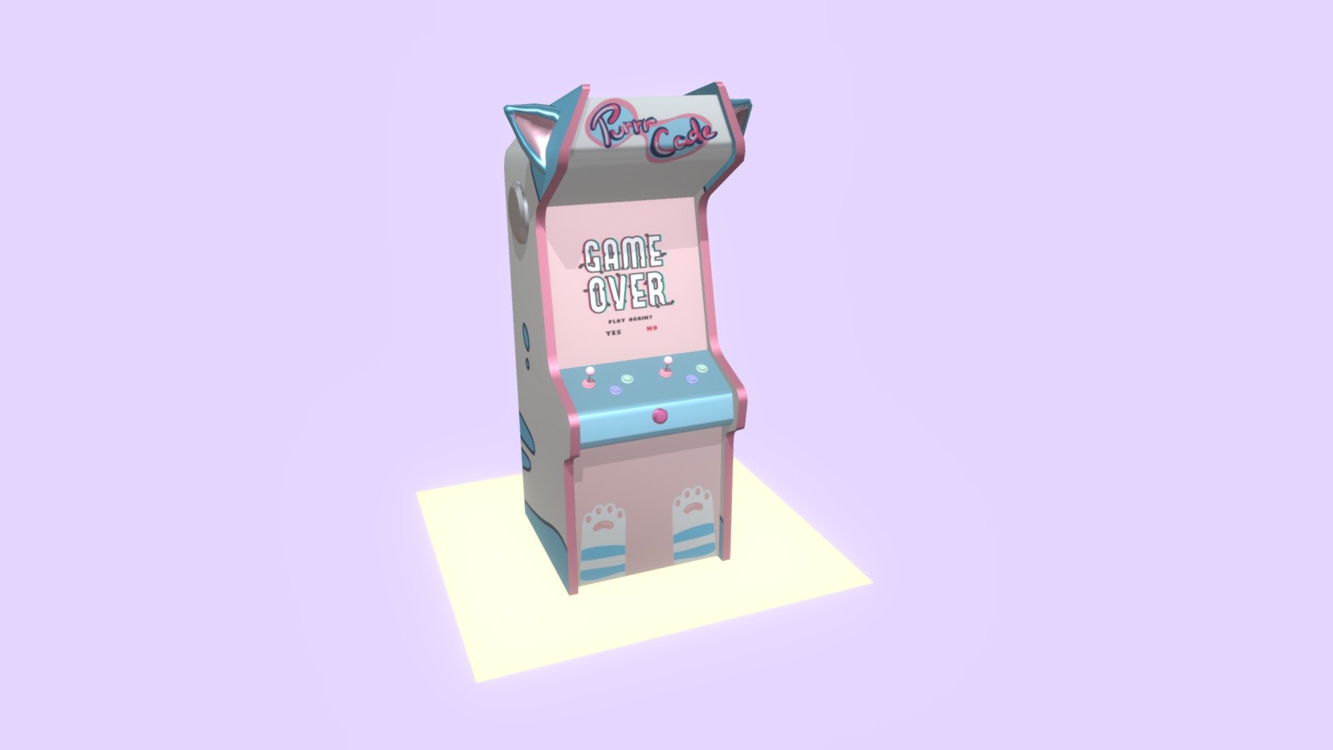 PurrrCade, the Cat Arcade - 3D model by Vivian Martins ...