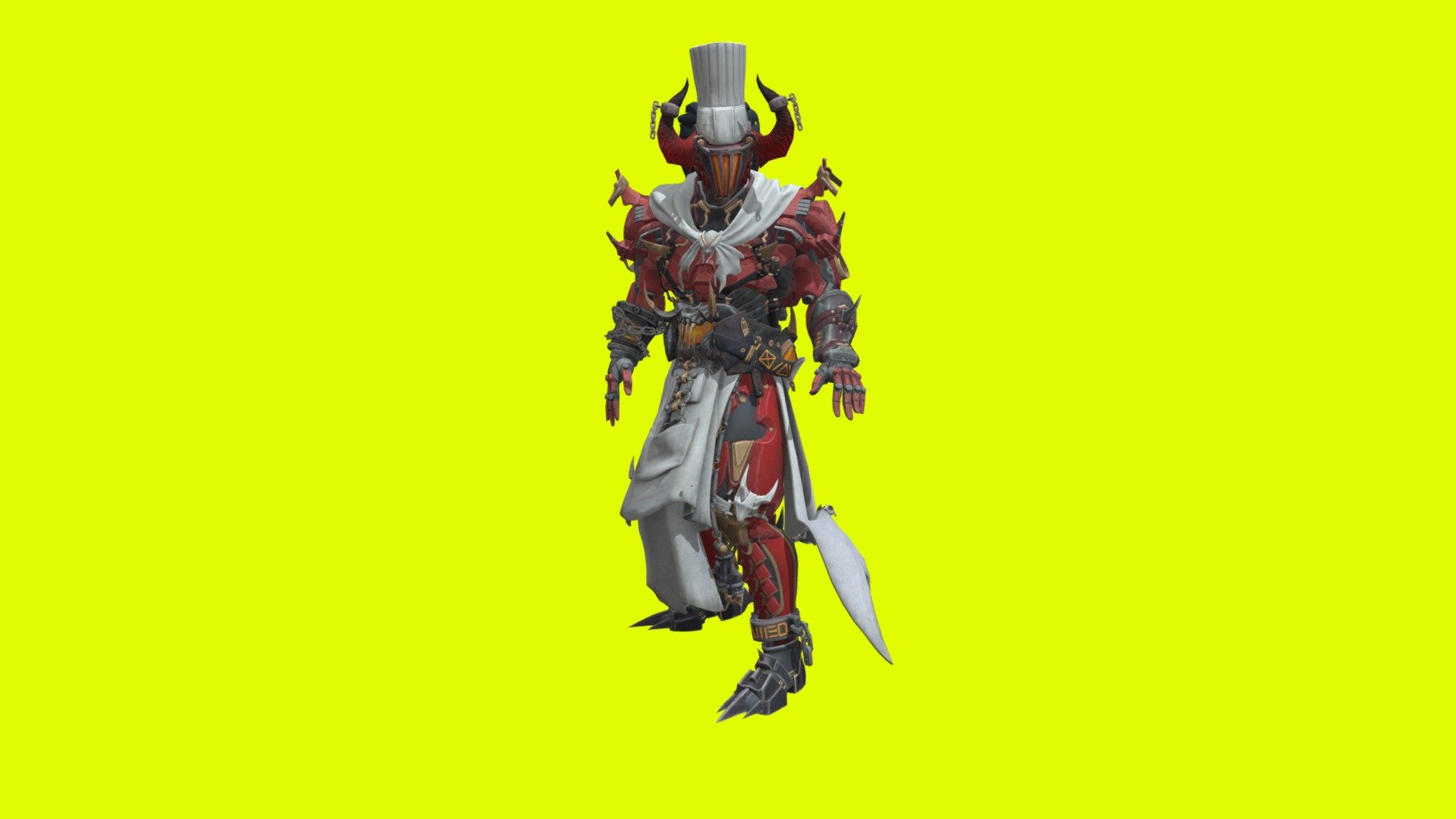 Infernal chef set 3D Idle Animation - Download Free 3D model by YT ...