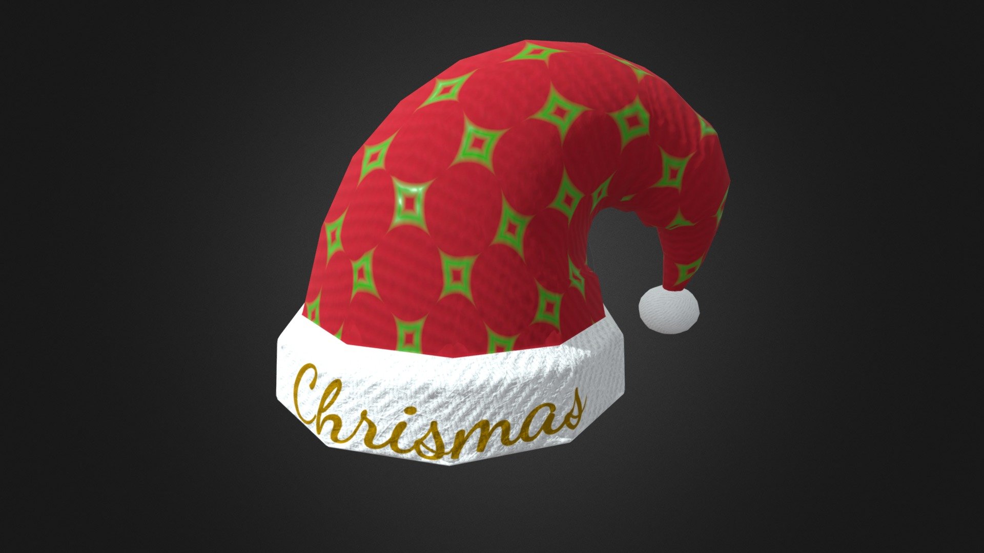 santa hat 聖誕帽 23/02/09 - 3D model by tian_yu [e8621bd] - Sketchfab