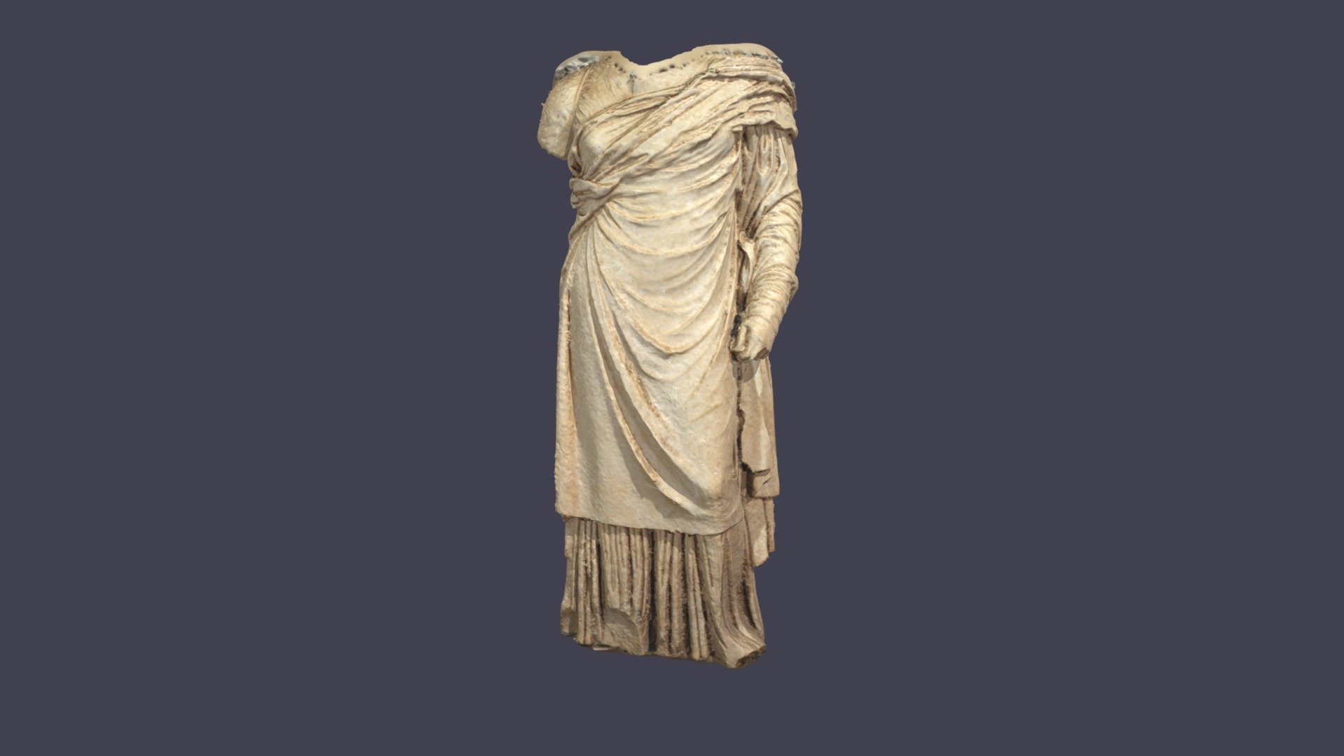 Female funerary statue Tarragona - 3D model by monicadcr [e862aac ...