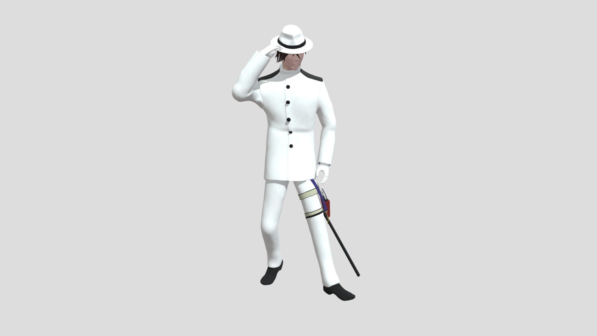 Fate Grand Order : Sakamoto Ryoma - 3D model by PUNs [e866310] - Sketchfab