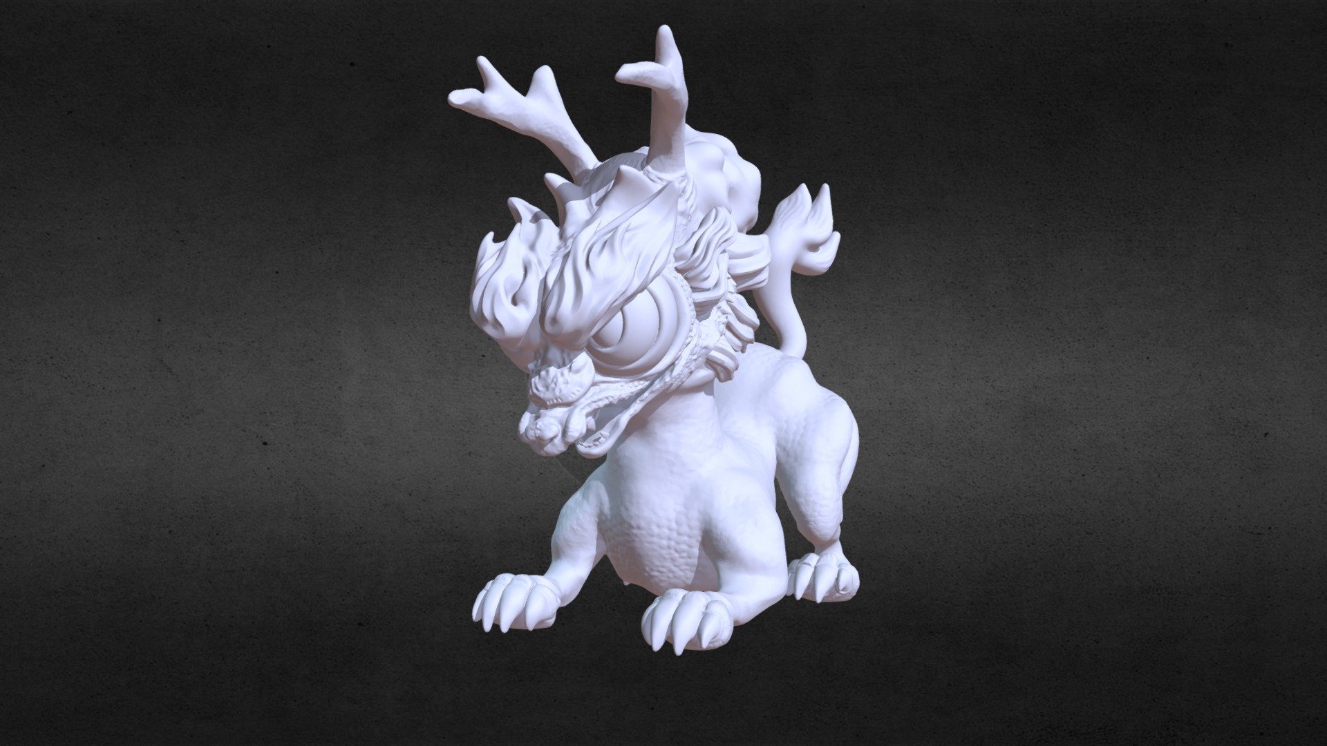 Angry Kirin - 3D model by aratna [e866463] - Sketchfab