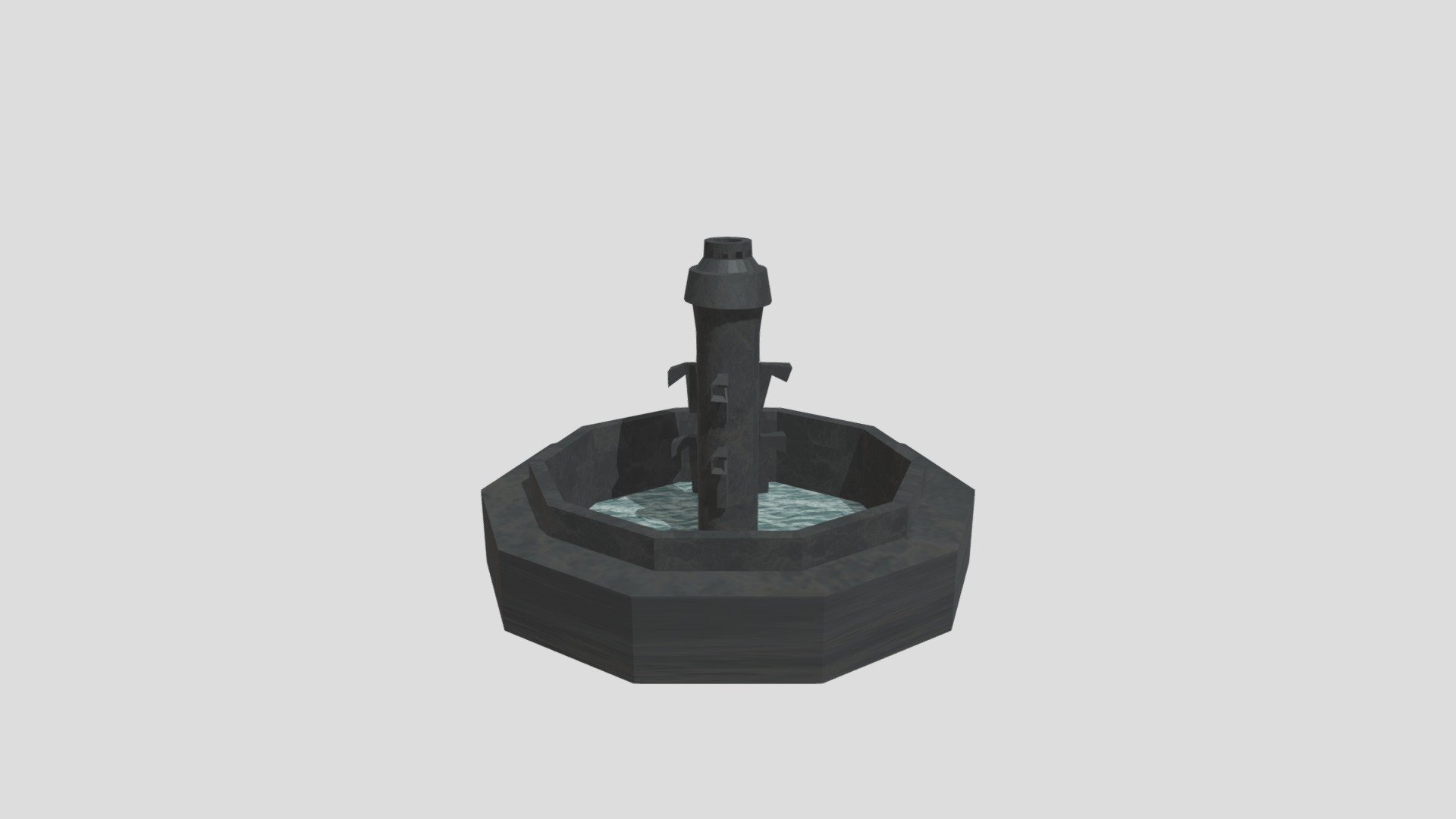 Low_Poly_Fountain - 3D model by ethan.dante.smyth [e86b9c7] - Sketchfab