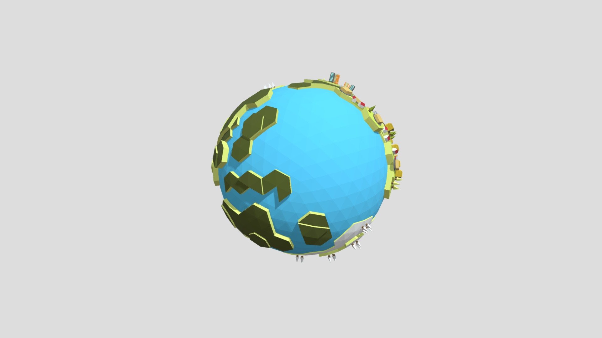 Low Poly Planet for Hypercasual Game - 3D model by Sabrina Schneid ...