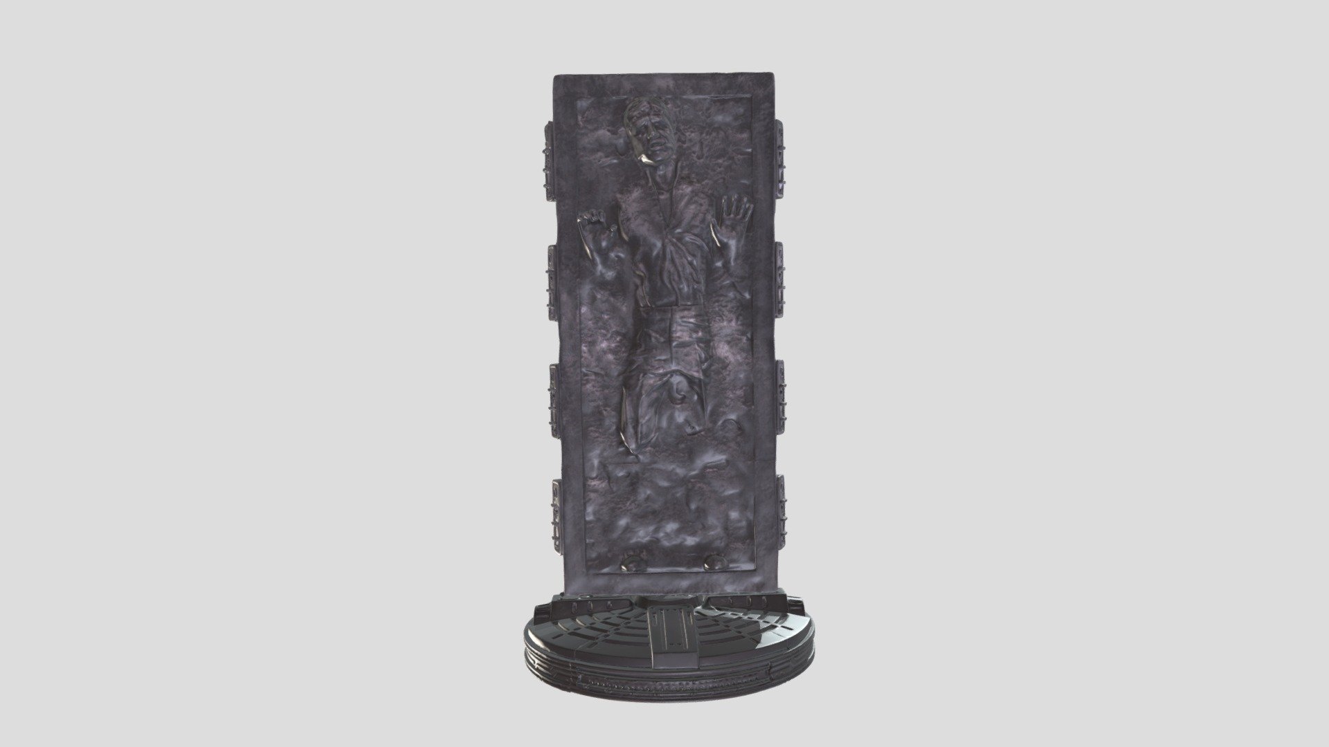 Han solo frozen carbonite with color - 3D model by 3dscanservice ...
