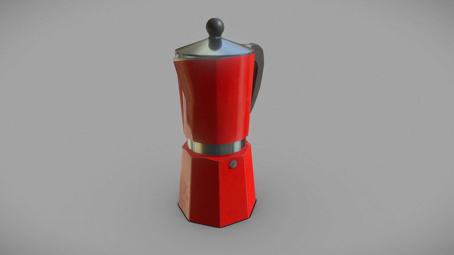 [Student Work] Realistic Italian Coffee Pot - 3D model by Stevan Henry ...