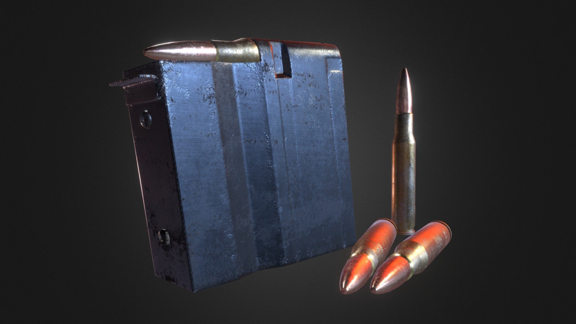 50 Cal. Magazine - 3D model by Gilles Devos (@gilles.devos) [e86dd1f ...