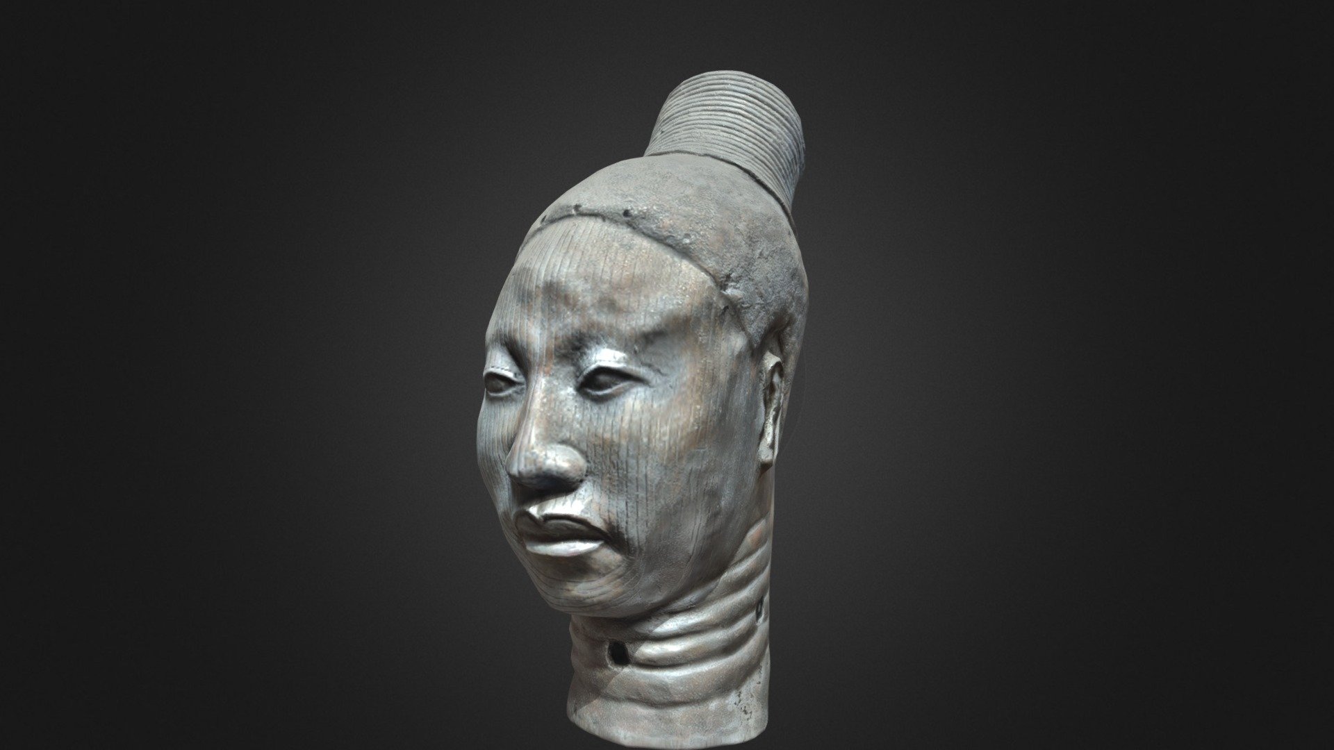 Ife Bronze Head With Cooled crown - 3D model by AfroArt Studios ...