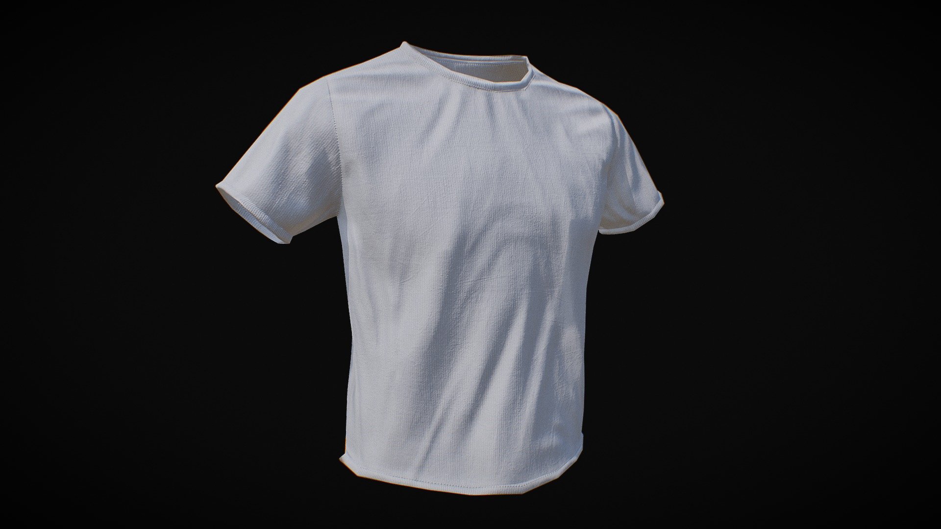 White T-shirt low poly - Buy Royalty Free 3D model by CreysArt [e87298b ...