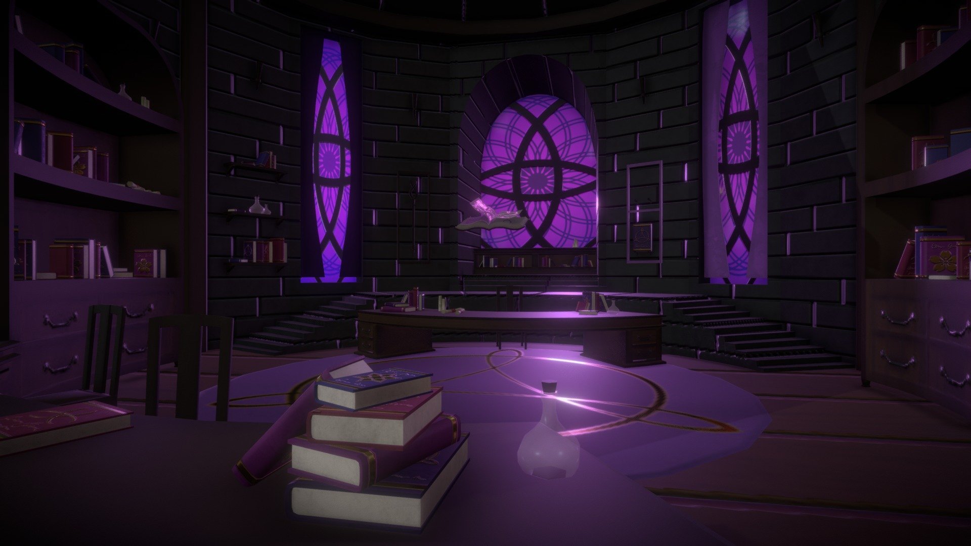 Amethyst Library Diorama - Download Free 3D model by harryr_447 ...