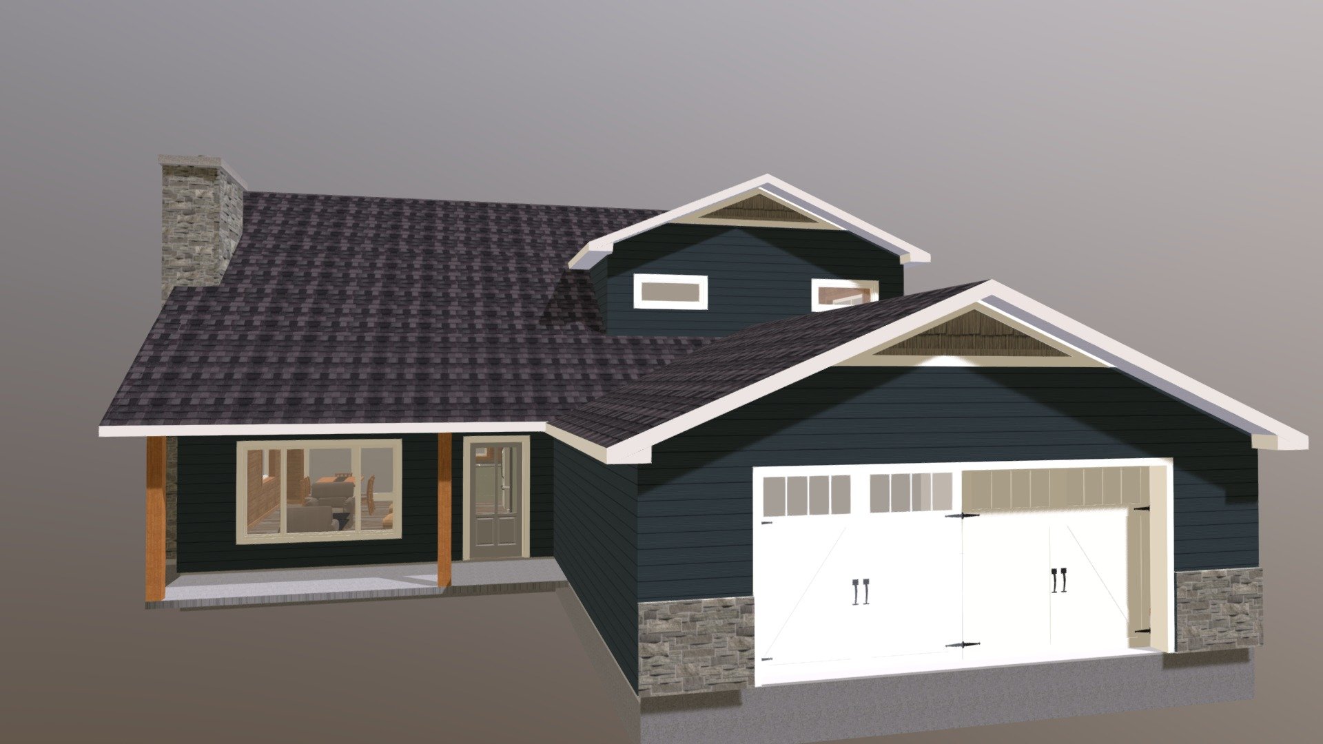 Mead Lake Cabin - 3D model by Virtual Architec LLC (@varchitec ...