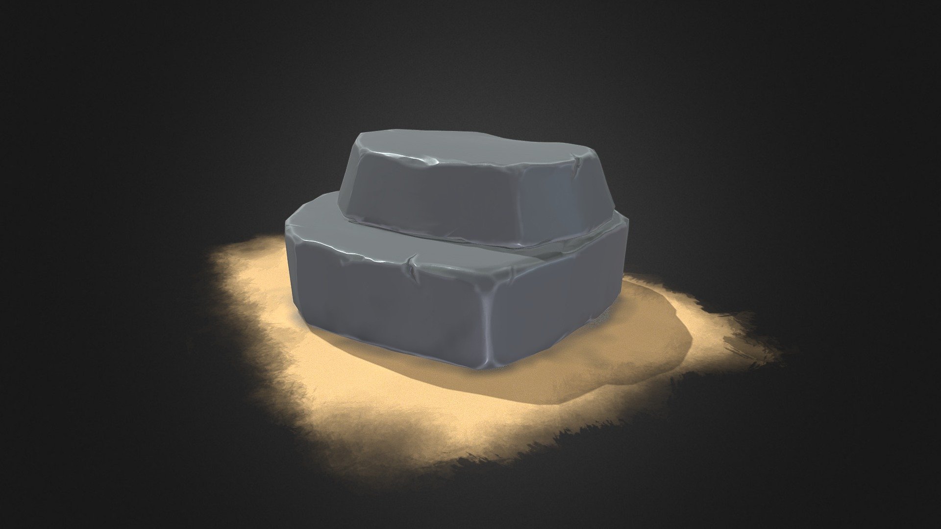 Rock (Stylized) - 3D model by gauravramteke [e878ce5] - Sketchfab