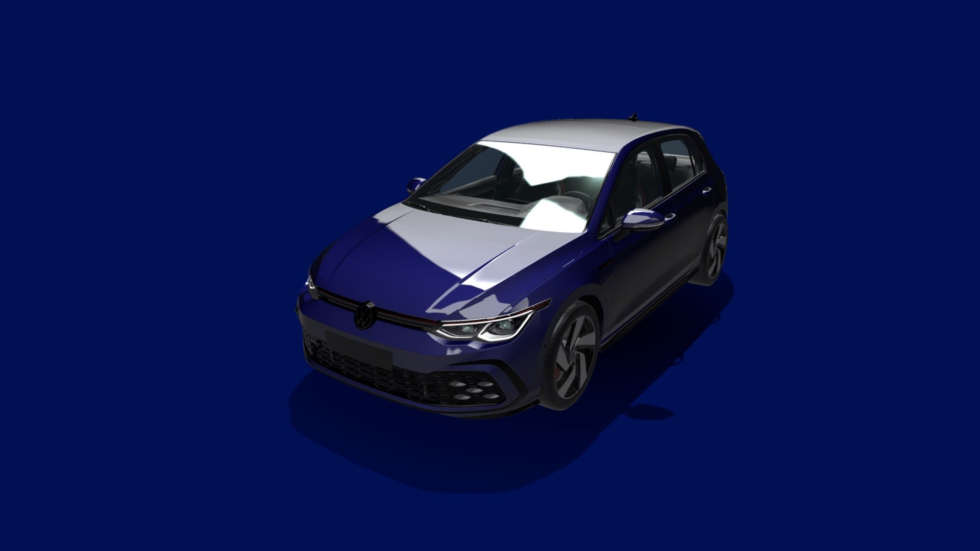 Volkswagen Golf 8. GTI (A8) - Download Free 3D model by Mona x ...
