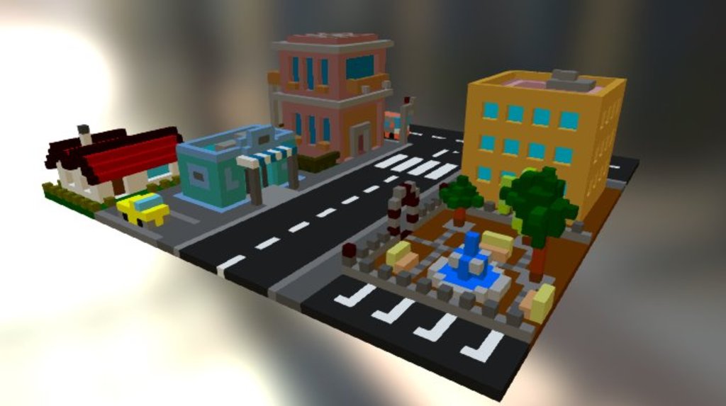 Nano City - 3D model by VoxelInfusion (@jerome.chaniol) [e87e3cd ...