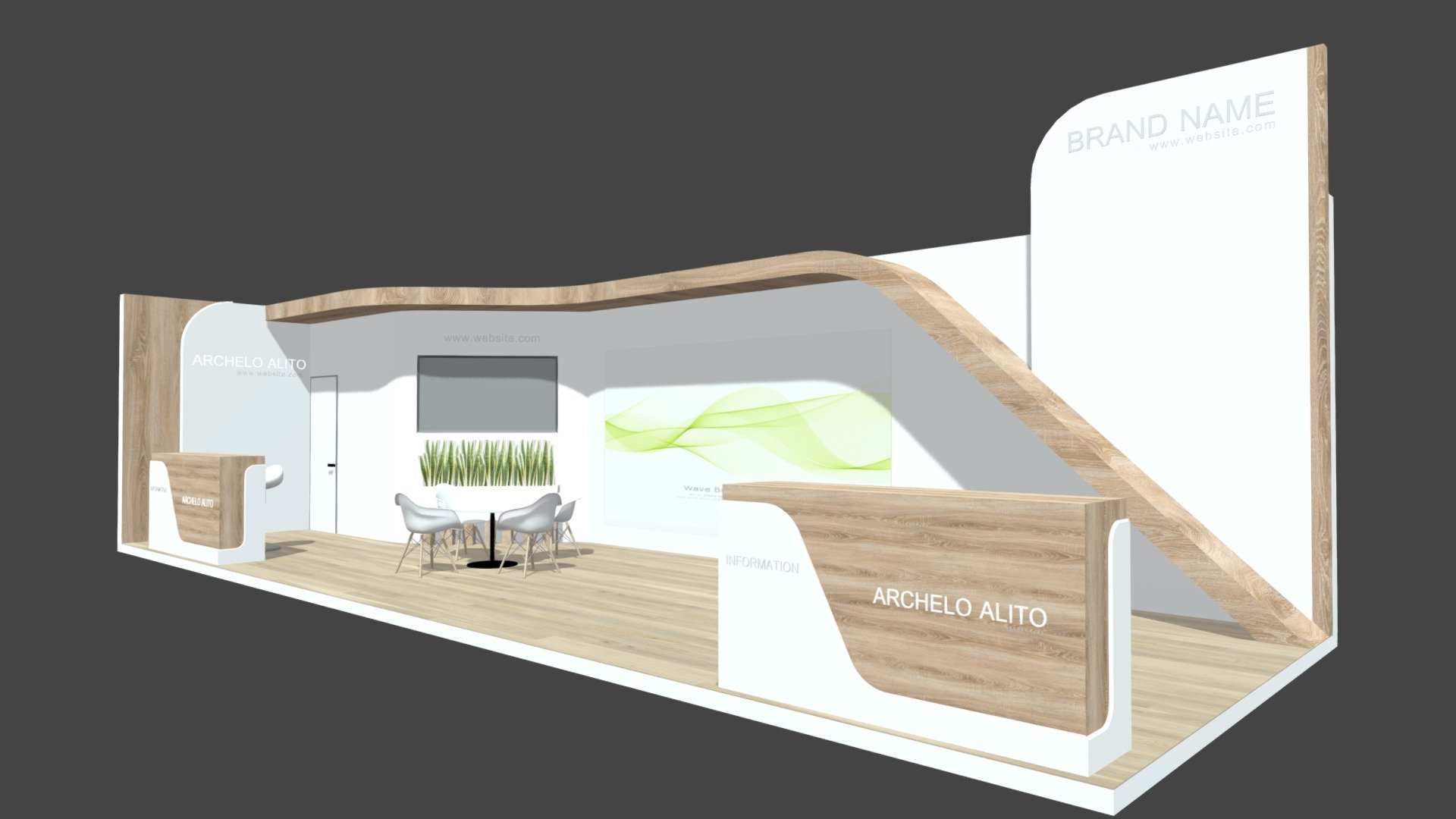 3d booth - 3D model by alireza.moarrefi2 [e88004e] - Sketchfab