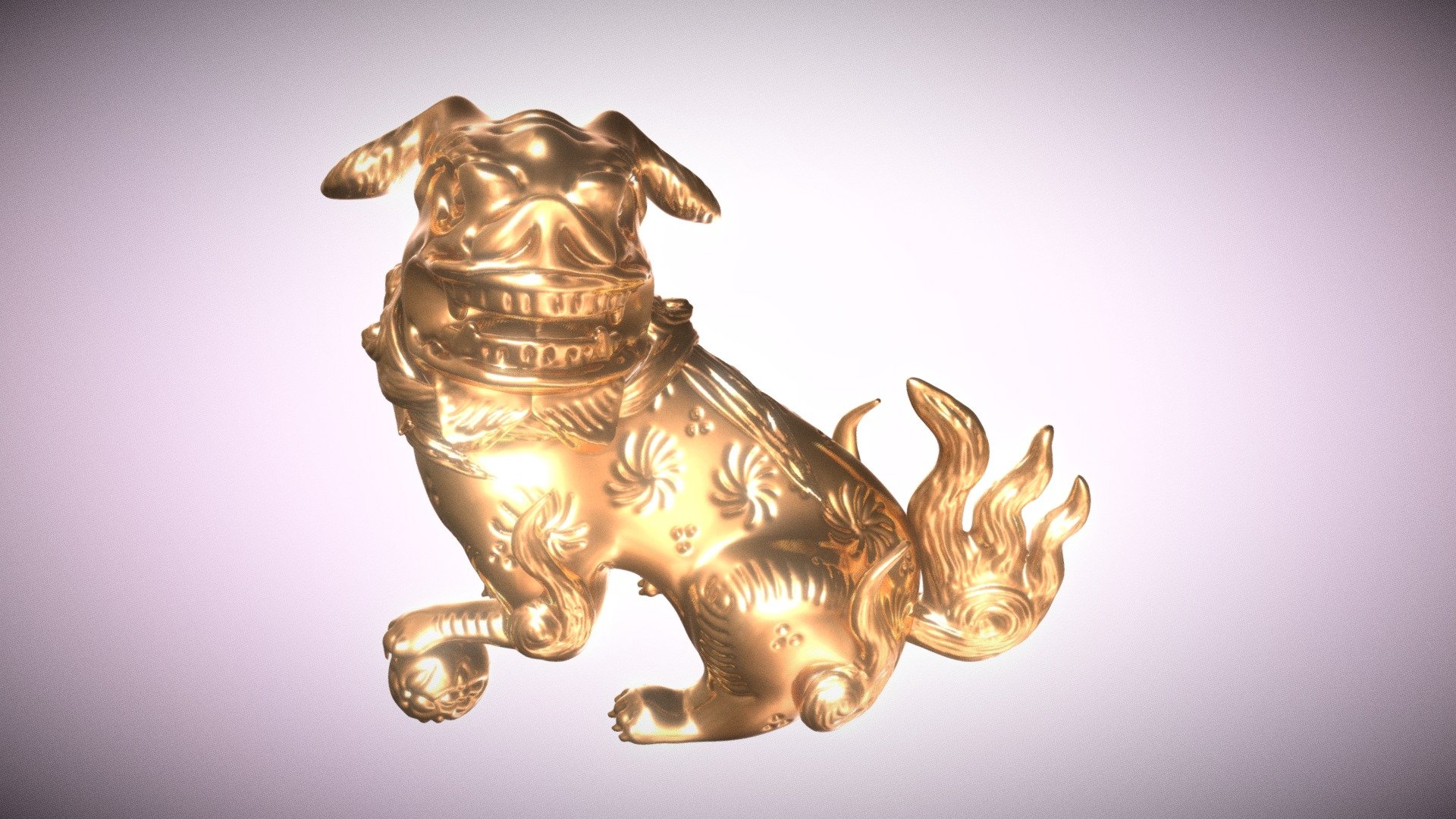 Komainu（Shishi） - Download Free 3D model by jishtk [e880ae6] - Sketchfab