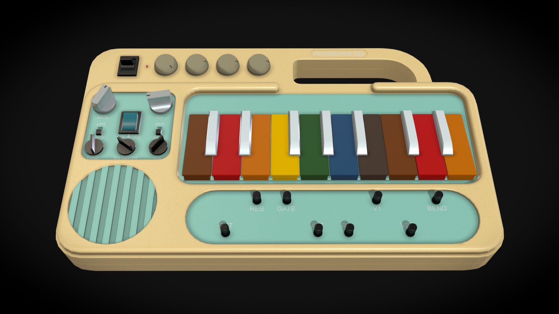 Rainbow Synth Noystoise 09 - Buy Royalty Free 3D model by Filipe Lopes ...