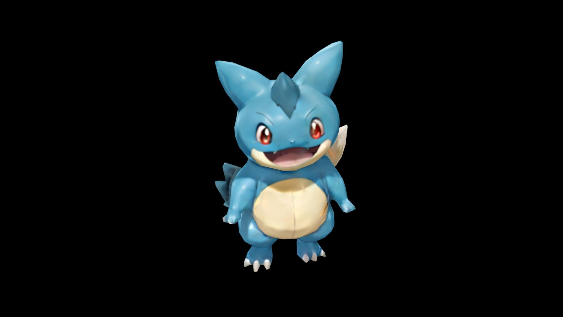 Blue-Feared Foe Unleashed A cheerful blue-pain - Download Free 3D model ...