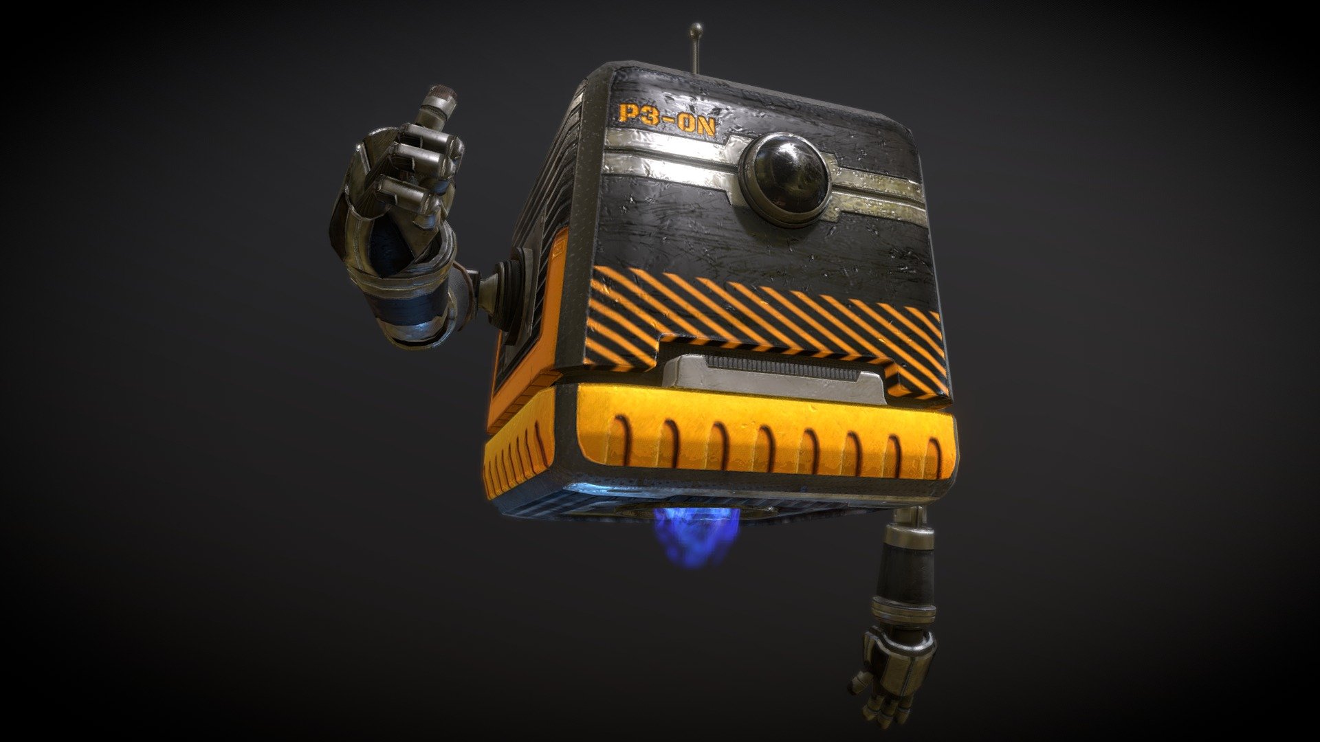P3-ON - Industrial Working Bot - 3D model by Sylvain Delandre ...