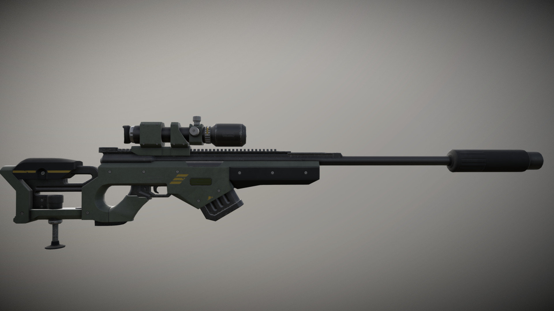 Sniper Rifle - 3D model by EdgeFlow Studio (@edgeflowstudio) [e884632 ...