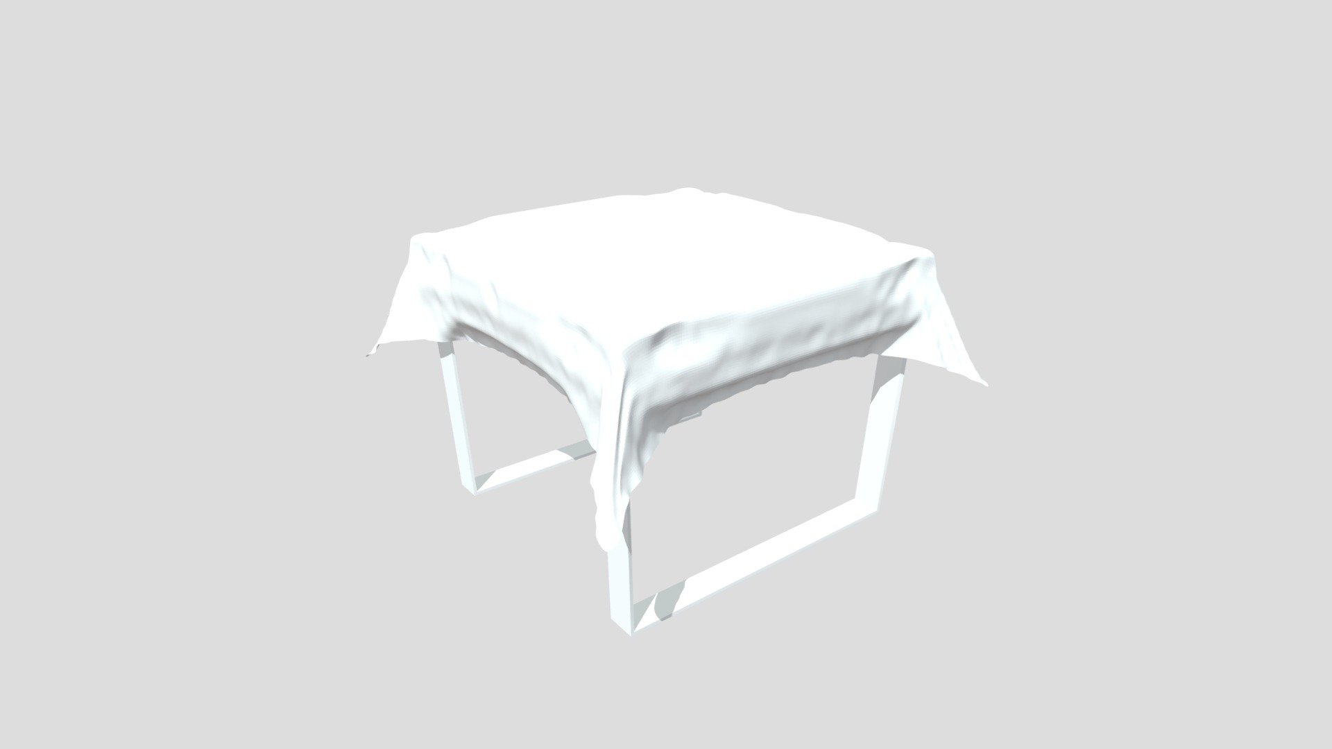 Table With Table Cloth - Download Free 3D model by Aryan Maurya ...