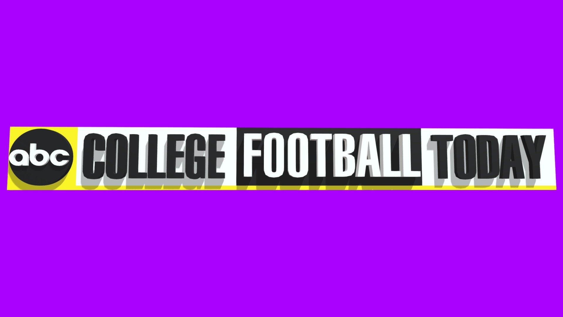 ABC's CFB Today Logo 1994-1997 (Horizontal) - Download Free 3D model by ...