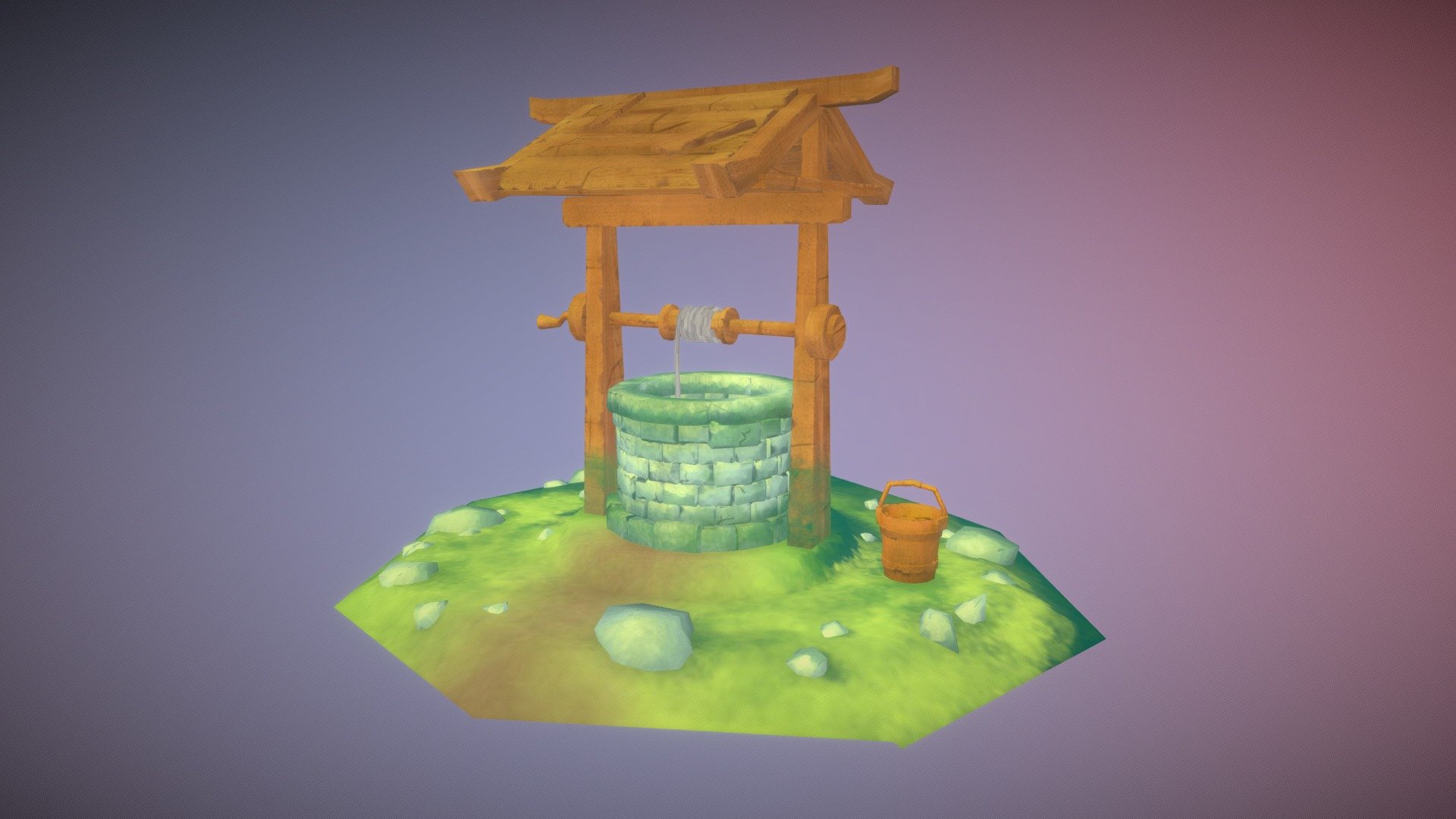 Handpainted Well - 3D model by Alan Franco (@iFrancou) [e888bbb ...