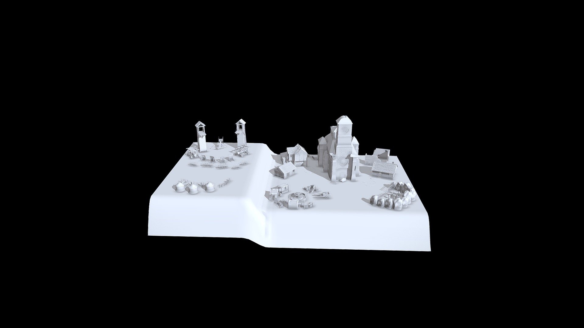 3D elements diorama - 3D model by Félix Caillaud (@FelixCaillaud ...