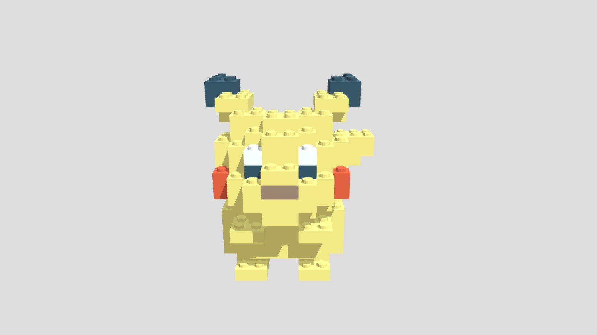 Pikachu Lego - 3D model by chyi [e88b53e] - Sketchfab
