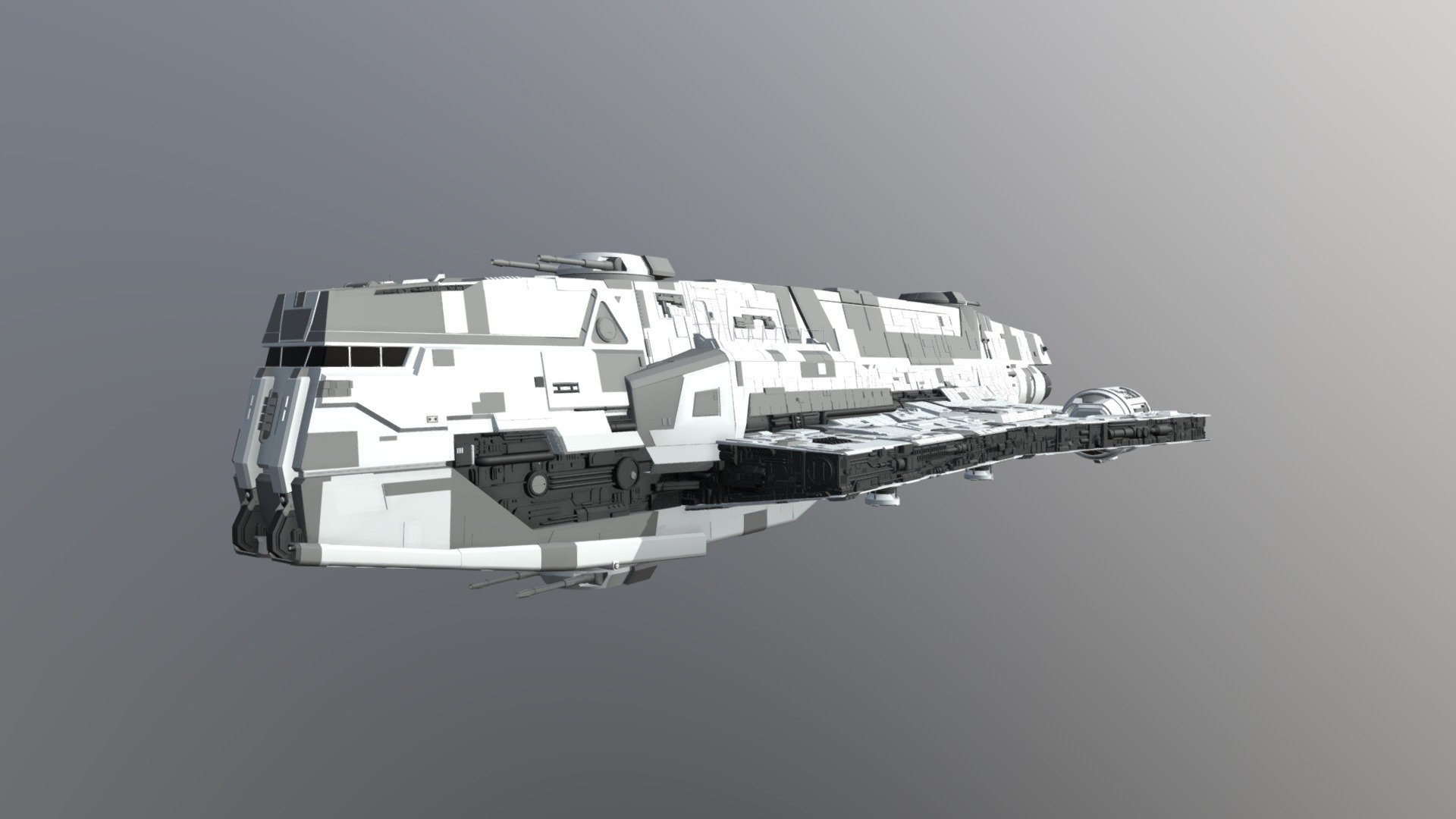 Gozanti Attack Cruiser - 3D model by TMcTrainface [e88edfb] - Sketchfab