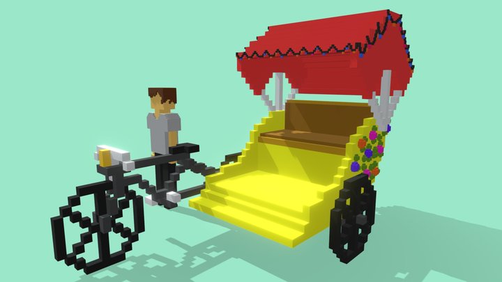 Rickshaw 3D models - Sketchfab