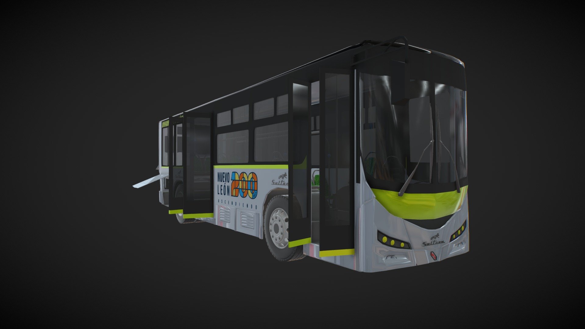 BUS ELECTRICO #5 - 3D model by mobilityhub.lat [e8937fd] - Sketchfab
