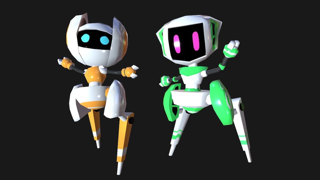 Robo Buddies - 3D model by Kristy Moniz (CMYKristy) (@cmykristy ...