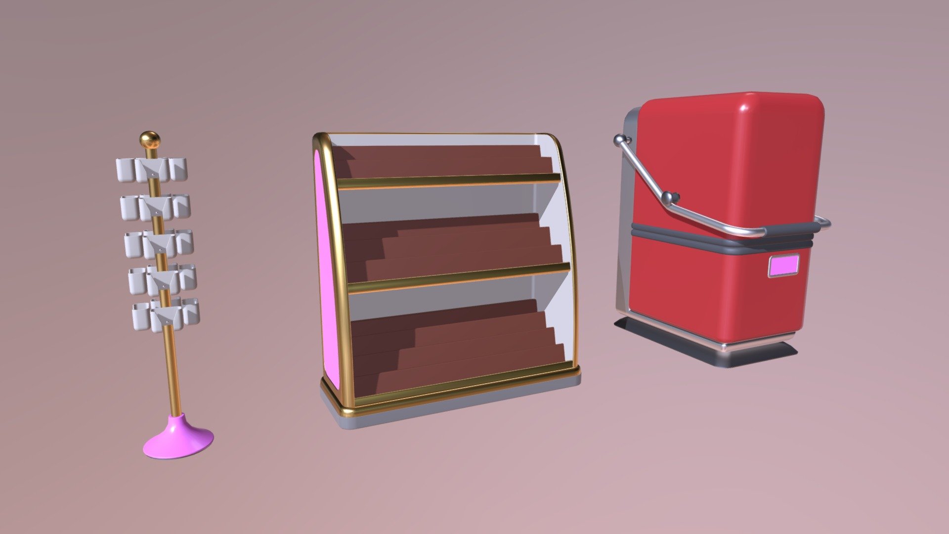 Retro Rockets - Hotel Large Props 01 - 3D model by astridvdwijst ...