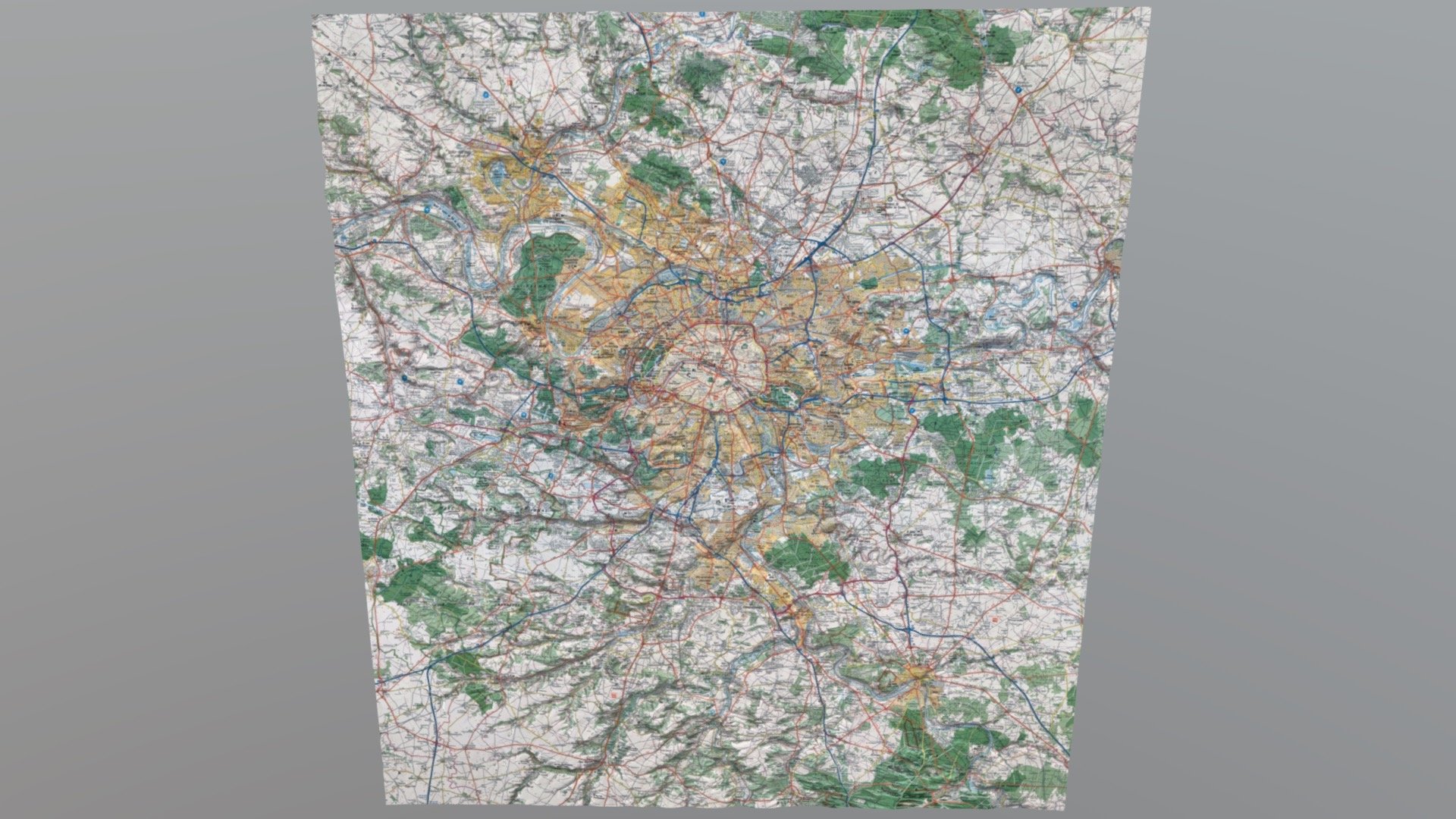 Carte reliefs région parisienne - Download Free 3D model by Tavernier ...