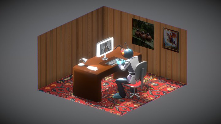 Isometric 3D models - Sketchfab