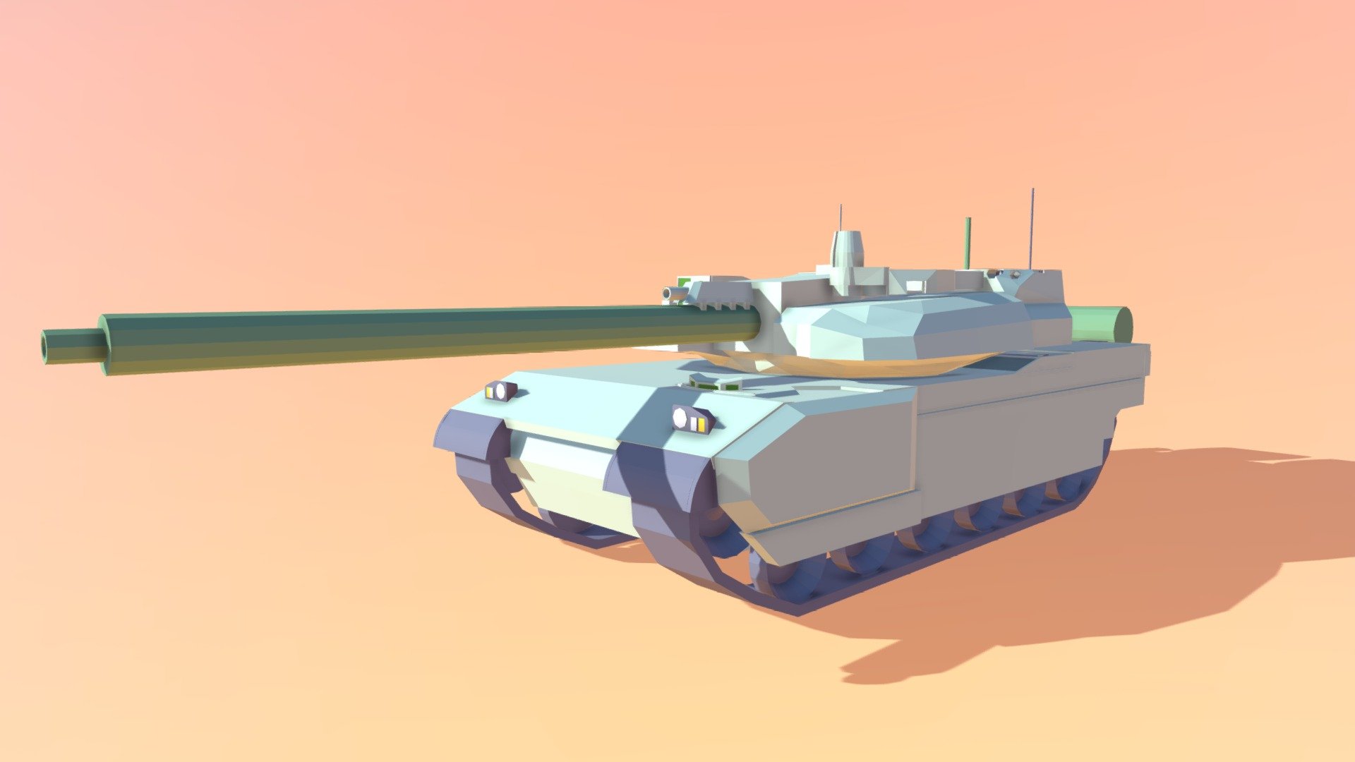 Tank Low Poly - Buy Royalty Free 3D model by alexantropov1986 [e895a05 ...