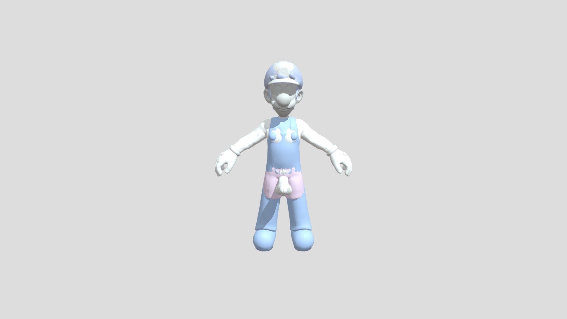 Luigi Nsfw - Download Free 3D model by 5671cafaf90f48ff8609ebd7e07ef0 [e8963af] - Sketchfab
