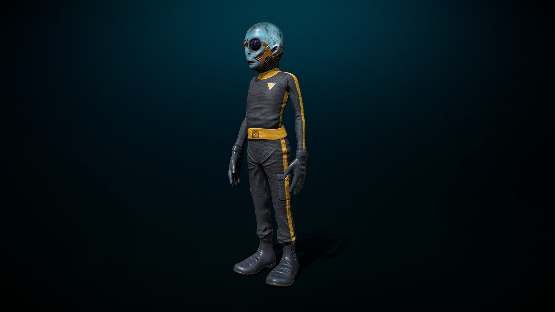 Alien officer II - 3D model by giobiancoFB [e897b54] - Sketchfab