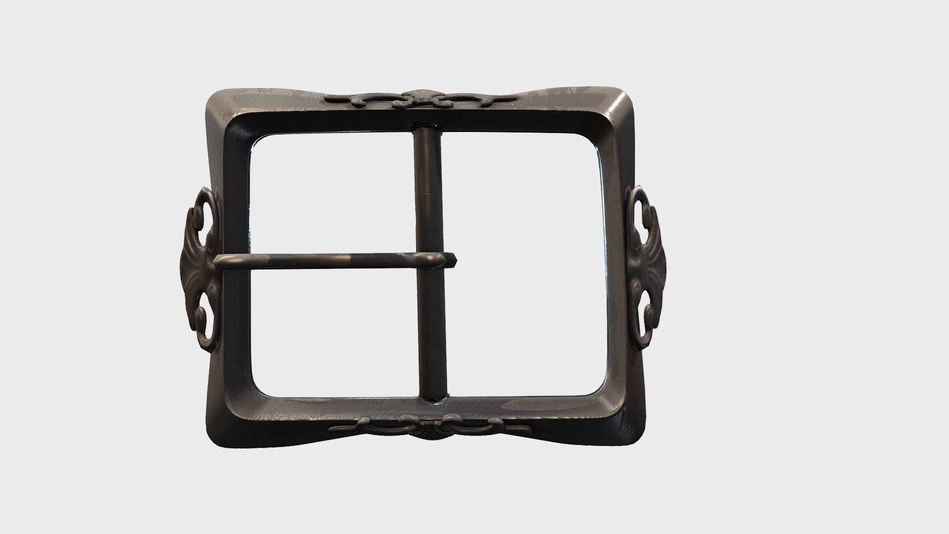Ornamental Decorated All Purpose Metal Buckle - Buy Royalty Free 3D ...