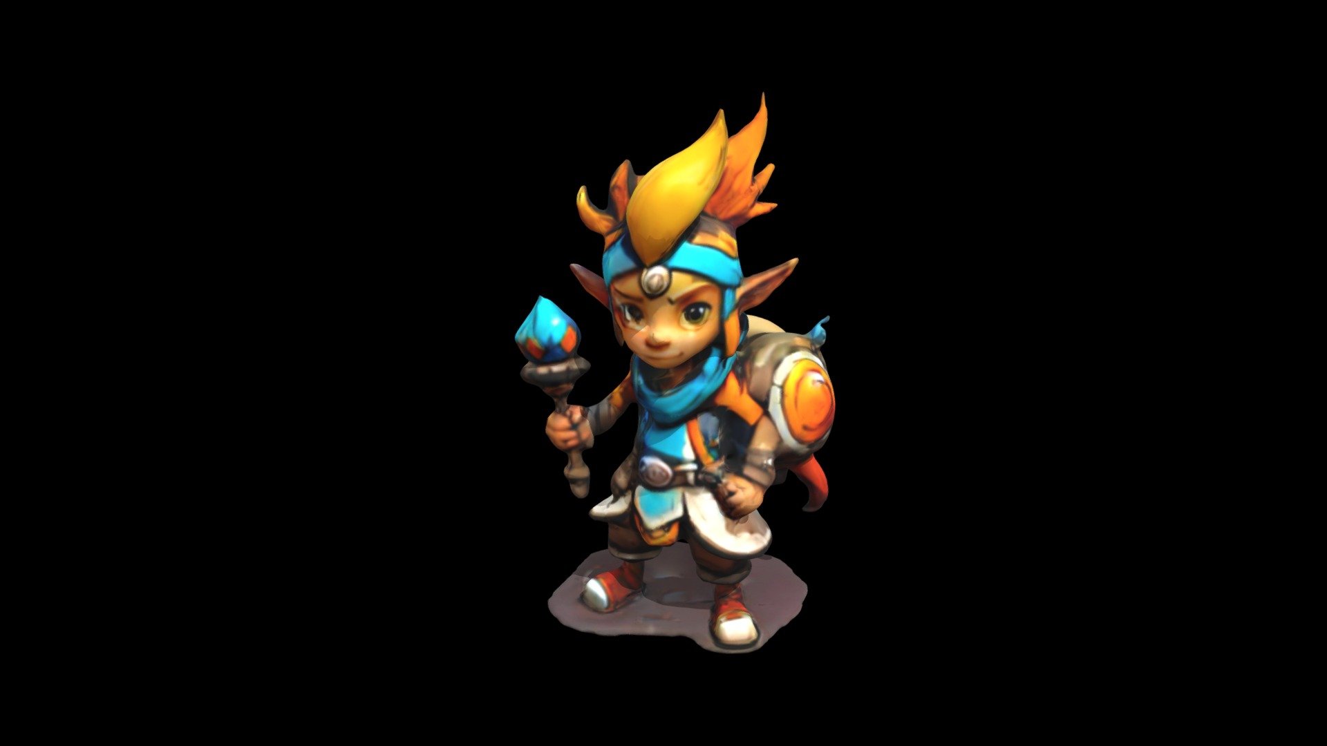 An illustration of a cartoon character named "Ra - Download Free 3D ...