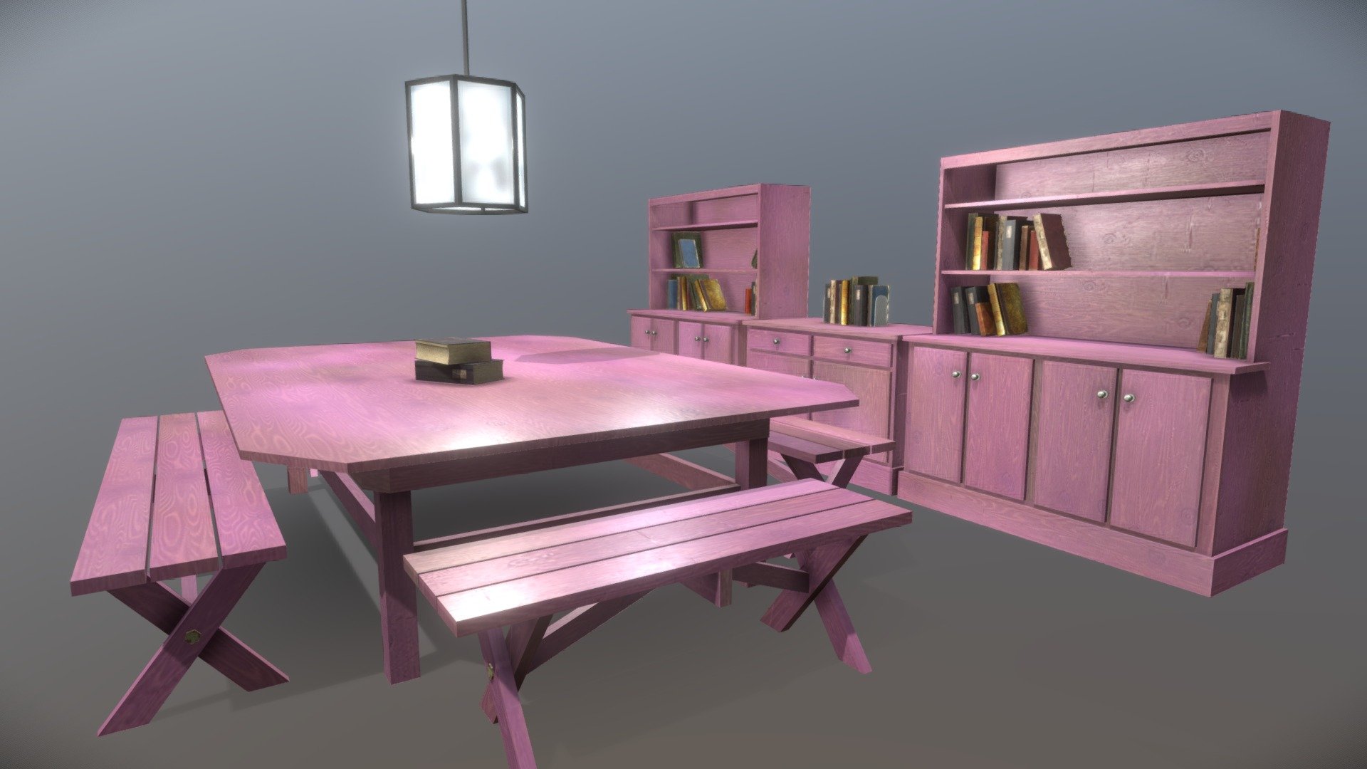 Reading Table Book Center - Download Free 3D model by jimbogies ...