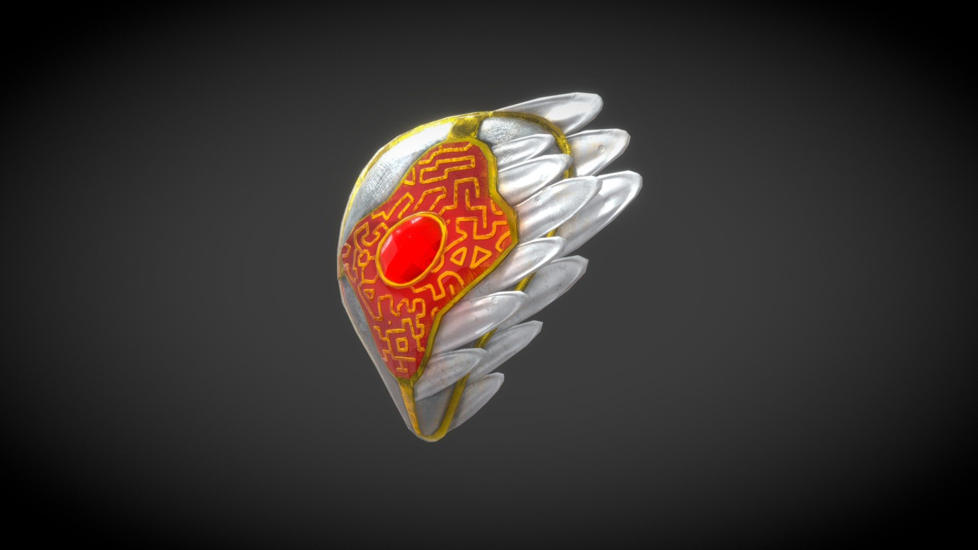 Winged Shield - Download Free 3D model by filip.ollila [e89e148 ...
