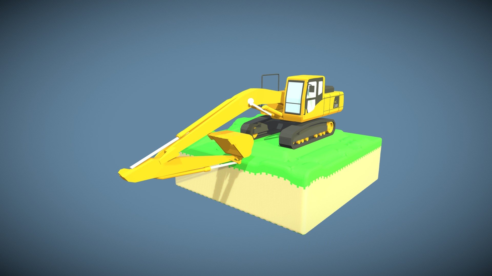 Excavator PC 200 - Download Free 3D model by Fariid_mayza ...