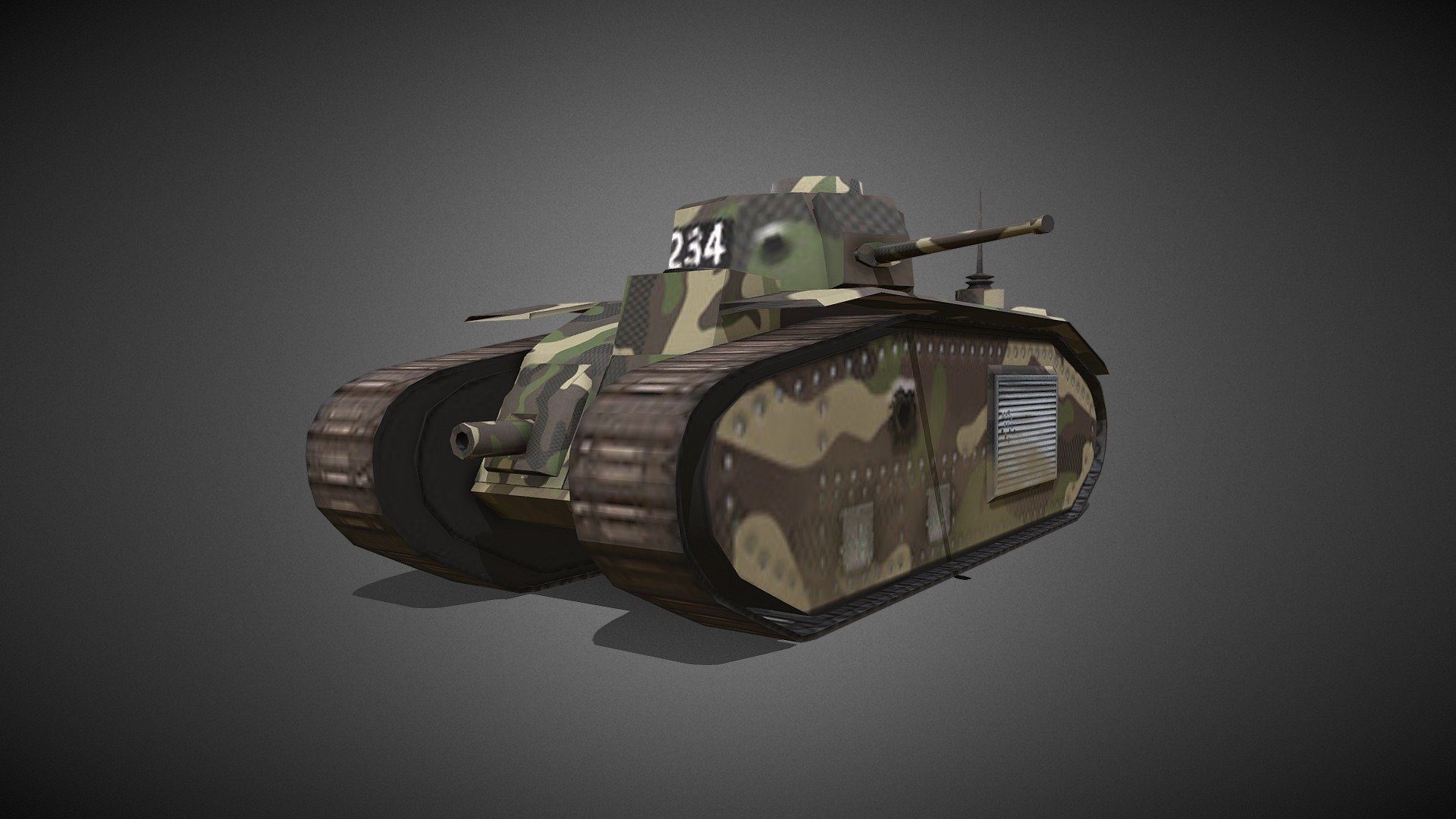 Char B1 Bis - Download Free 3D model by MaximDeduytsche [e8a1fbe ...