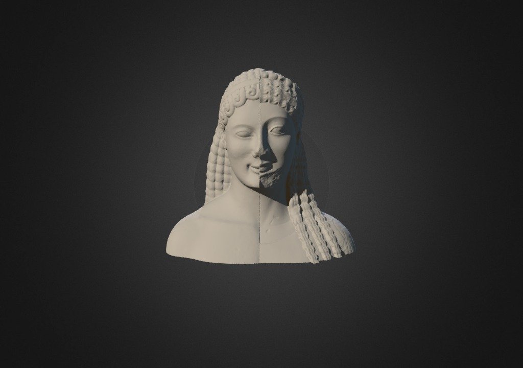 Kouros and Kore Face Comparison - 3D model by cmroughan [e8a2eb9 ...
