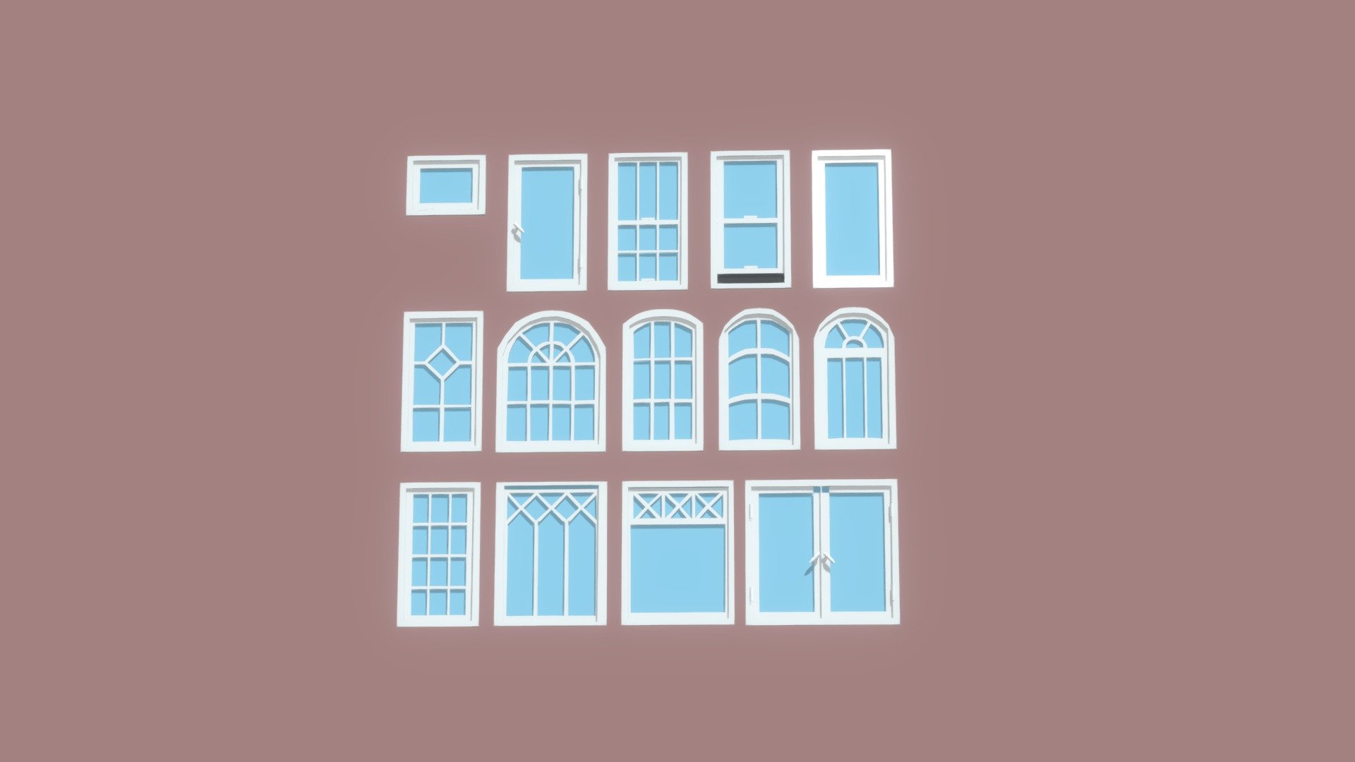 Window Asset Pack - Download Free 3D model by hnanw [e8a3914] - Sketchfab