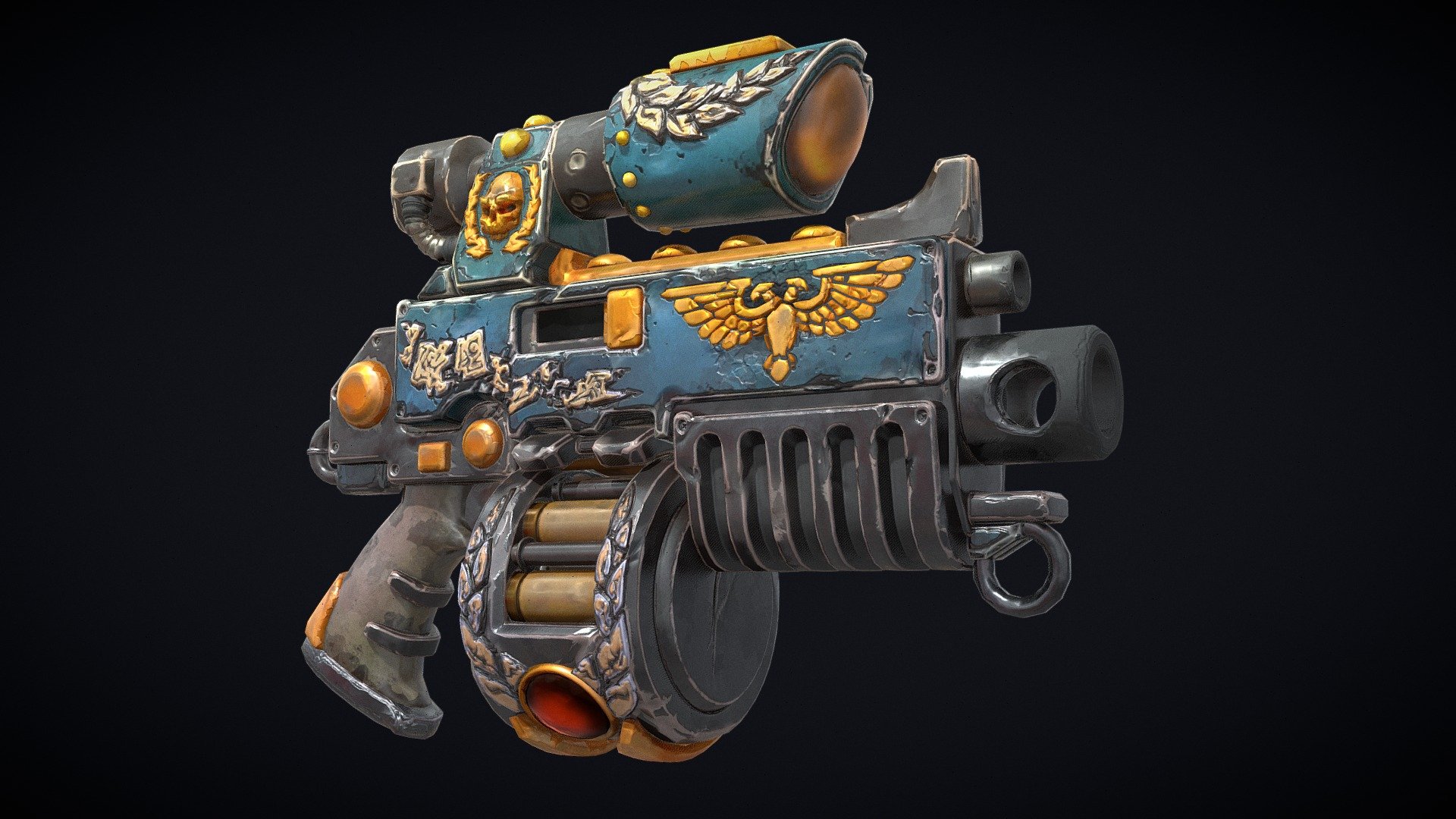 Battle Scarred Master Crafted Bolter - 3D model by materix [e8aab92 ...