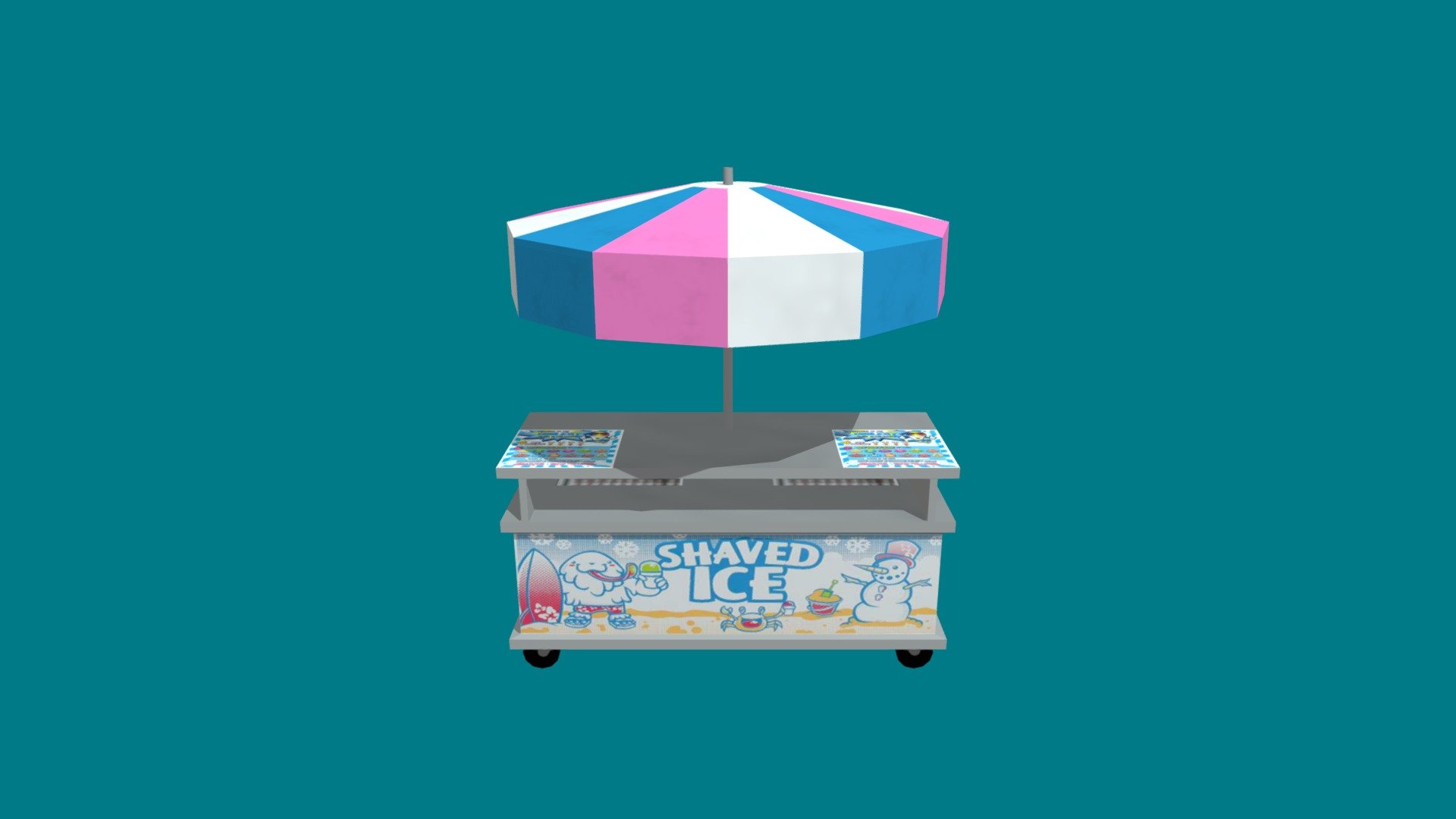 Shaved Ice Stand - Download Free 3D model by Wobbs_ [e8abdc1] - Sketchfab