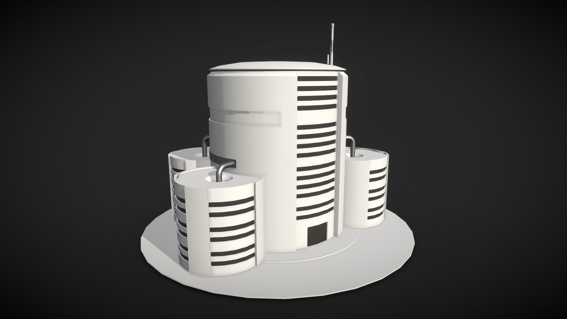 Industrial Building 04 - Chem Factory - Buy Royalty Free 3D model by ...